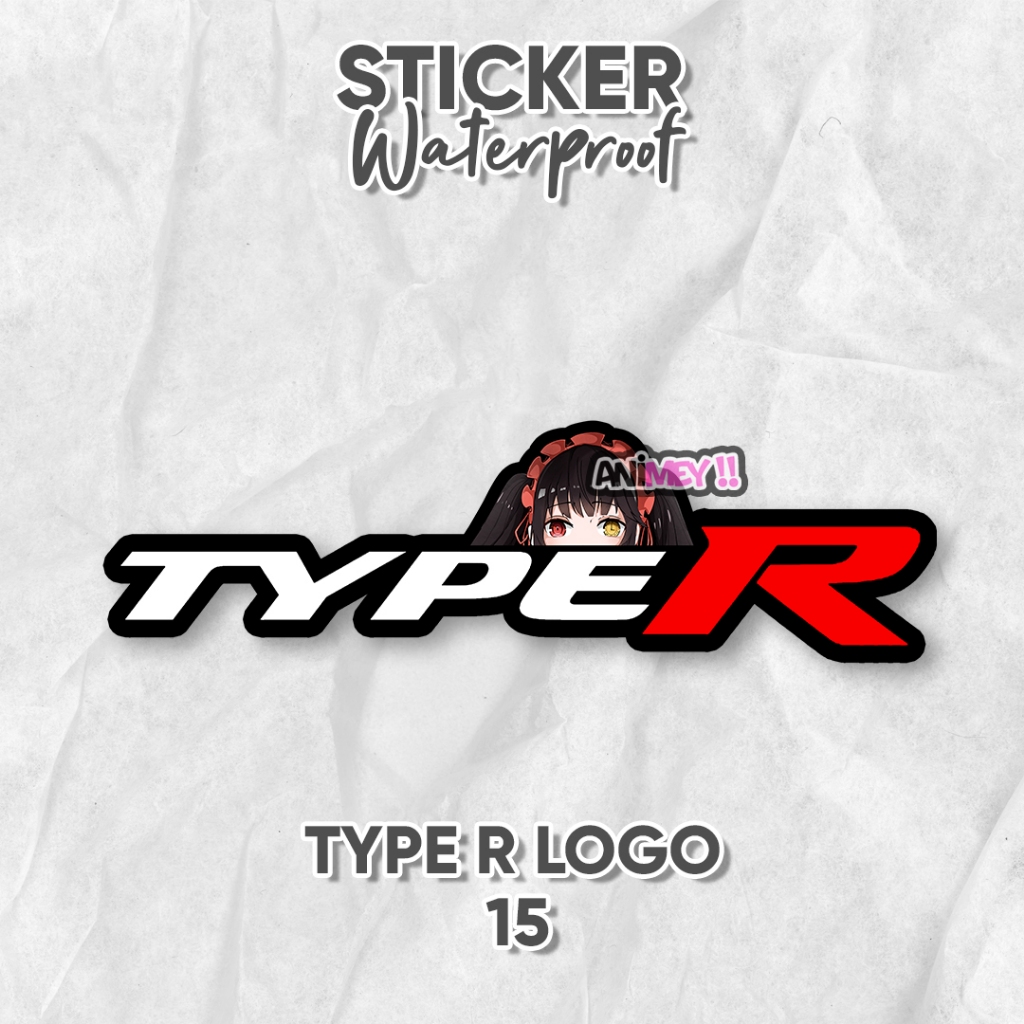Type R Anime Logo Sticker/waterproof Anime Sticker | Shopee Malaysia