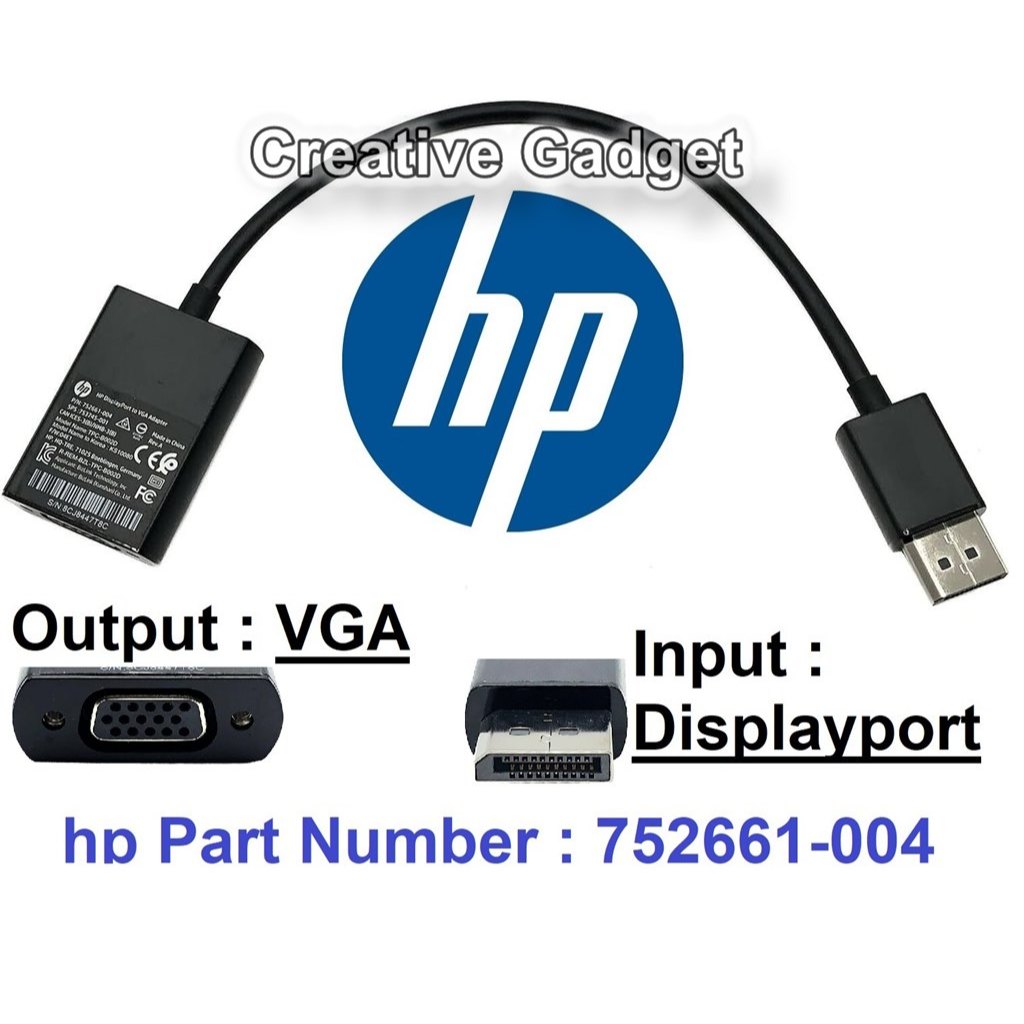 HEWLETT PACKARD Original cellphone DisplayPort to VGA Converter ...