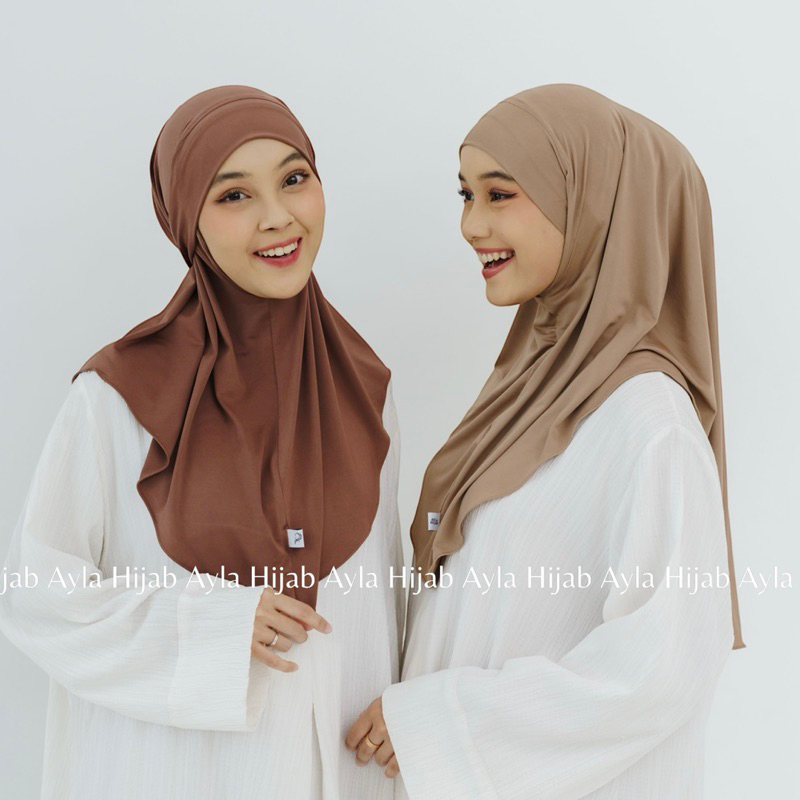 Bergo Strap French Instant Daily Malay Hijab Bergo Malay Instant Jersey ...