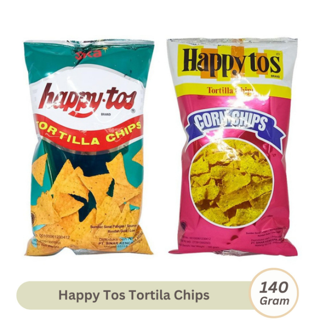 HIJAU MERAH Happy Tos Tortila Chips 140gr Happytos Original Red/Green ...
