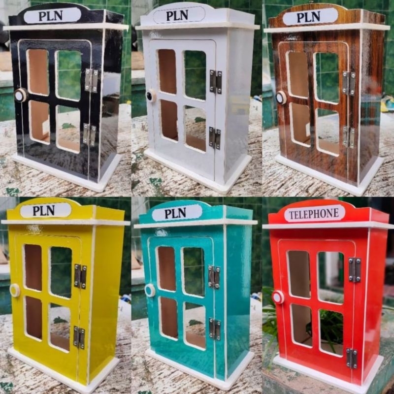 PUTIH HITAM MERAH KAYU HIJAU Electricity meter Box, aesthetic ...