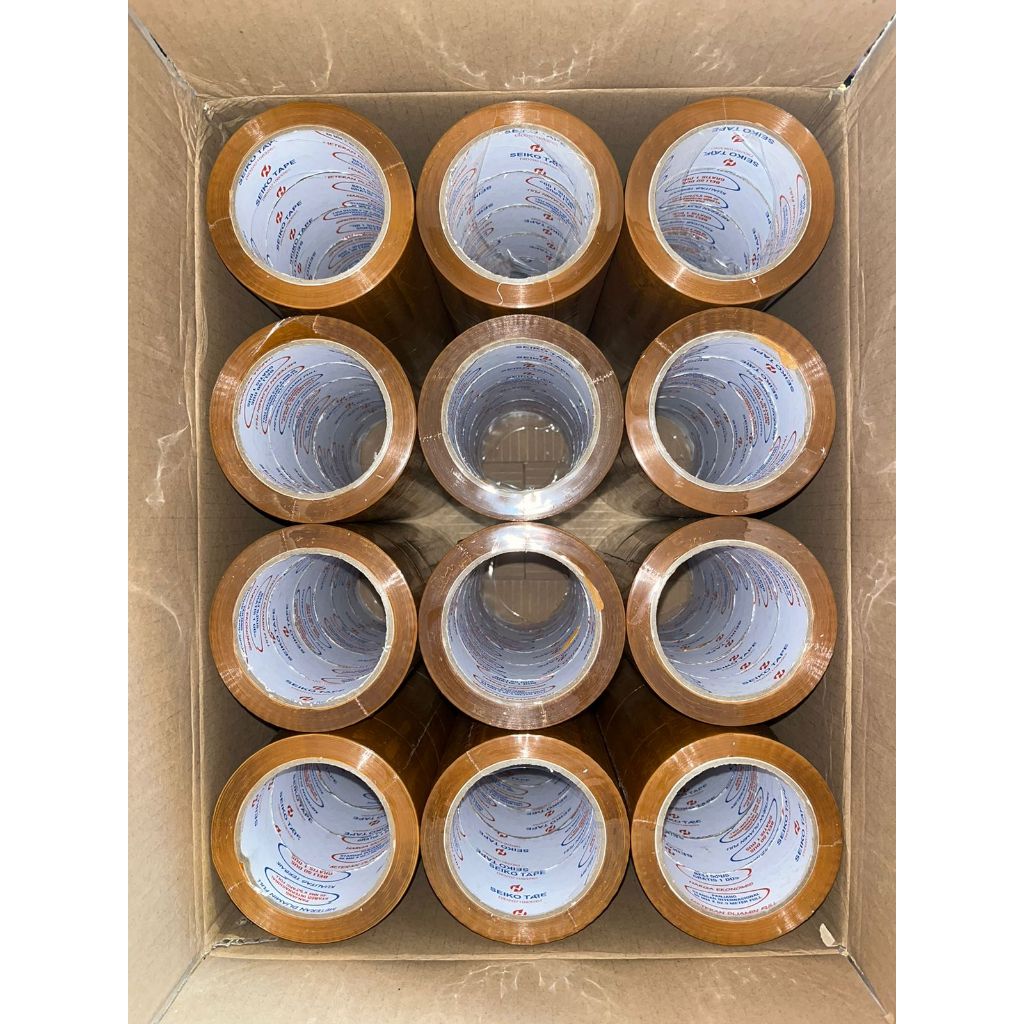 Brown Clear Duct Tape 1 DUS 48mm x 90 yards 100% REAL SIZE and THICK ...