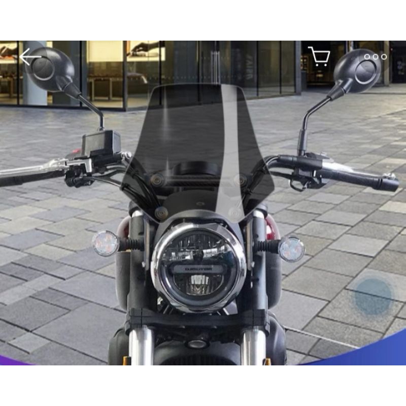 Round lmpu custom windshield visor | Shopee Malaysia