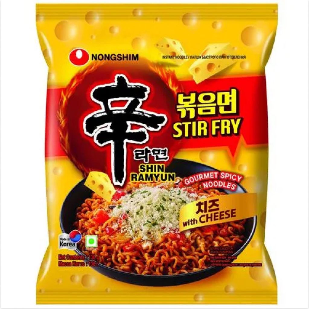 Nongshim Shin Ramyun Stir Fry With Cheese/Instant Fried Noodle Cheese ...
