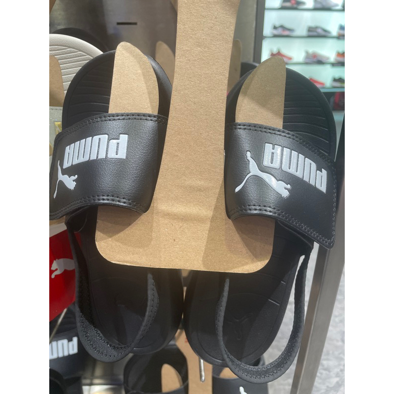HITAM Puma Popcat 20 Backstrap Todler Slides - Children's Sandals ...