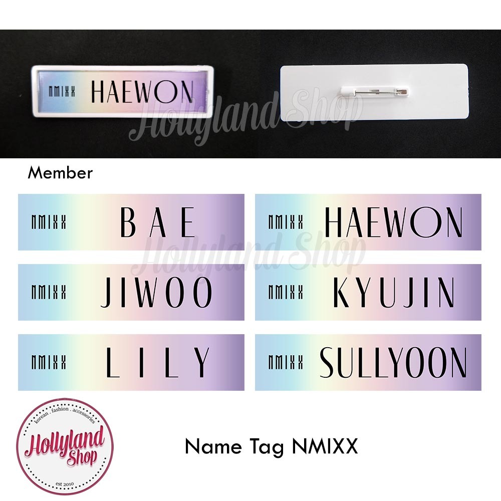 Nmixx Chest Nameplate Name Tag (2pcs) | Shopee Malaysia