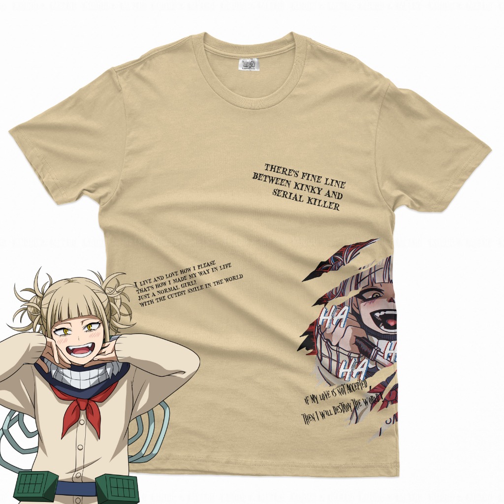 My Hero Academia Himiko Toga Scary Laugh T-Shirt Anime Manga Otaku Boku ...