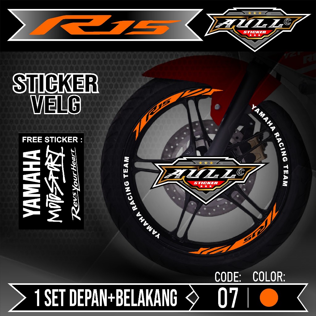 R15 Rim Stickers Yamaha R15 V2 V3 Motorcycle Rim Cutting Stickers List ...