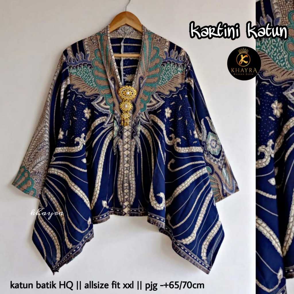 PARIS OCTOPUS KARTINI BLOUSE / JUMBO WOMEN'S BATIK TOP / MODERN WOMEN'S ...