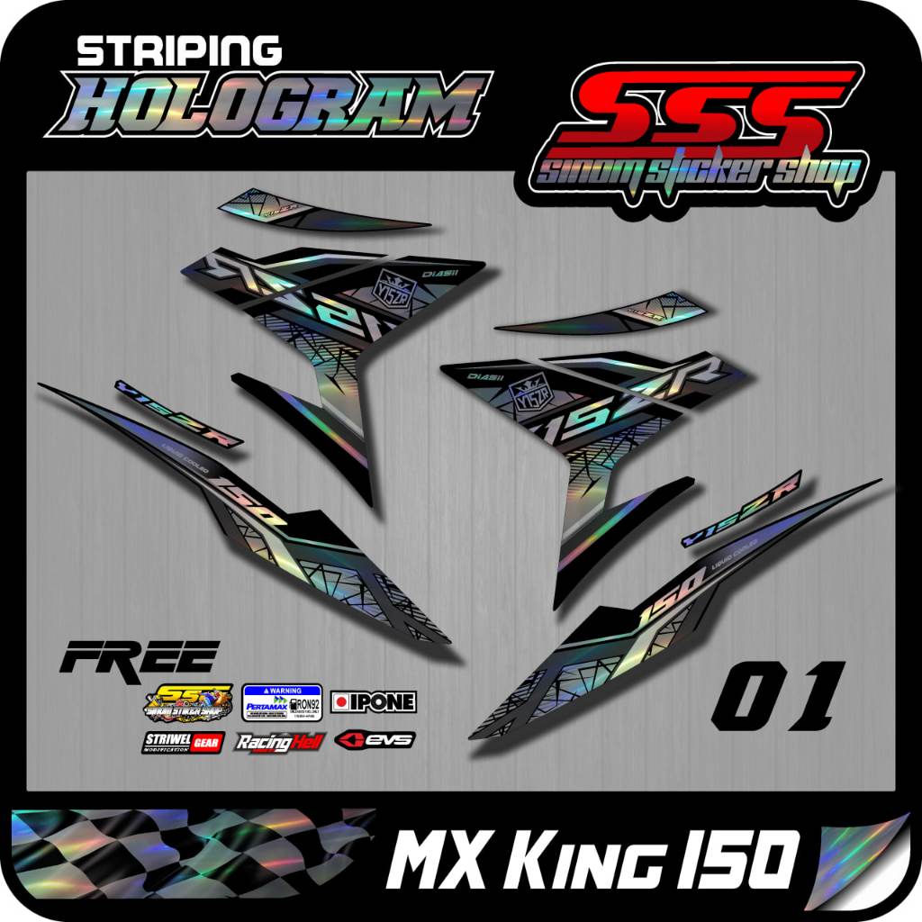 Yamaha MX King 150 Y15ZR V1 Hologram Striping Sticker | Shopee Malaysia