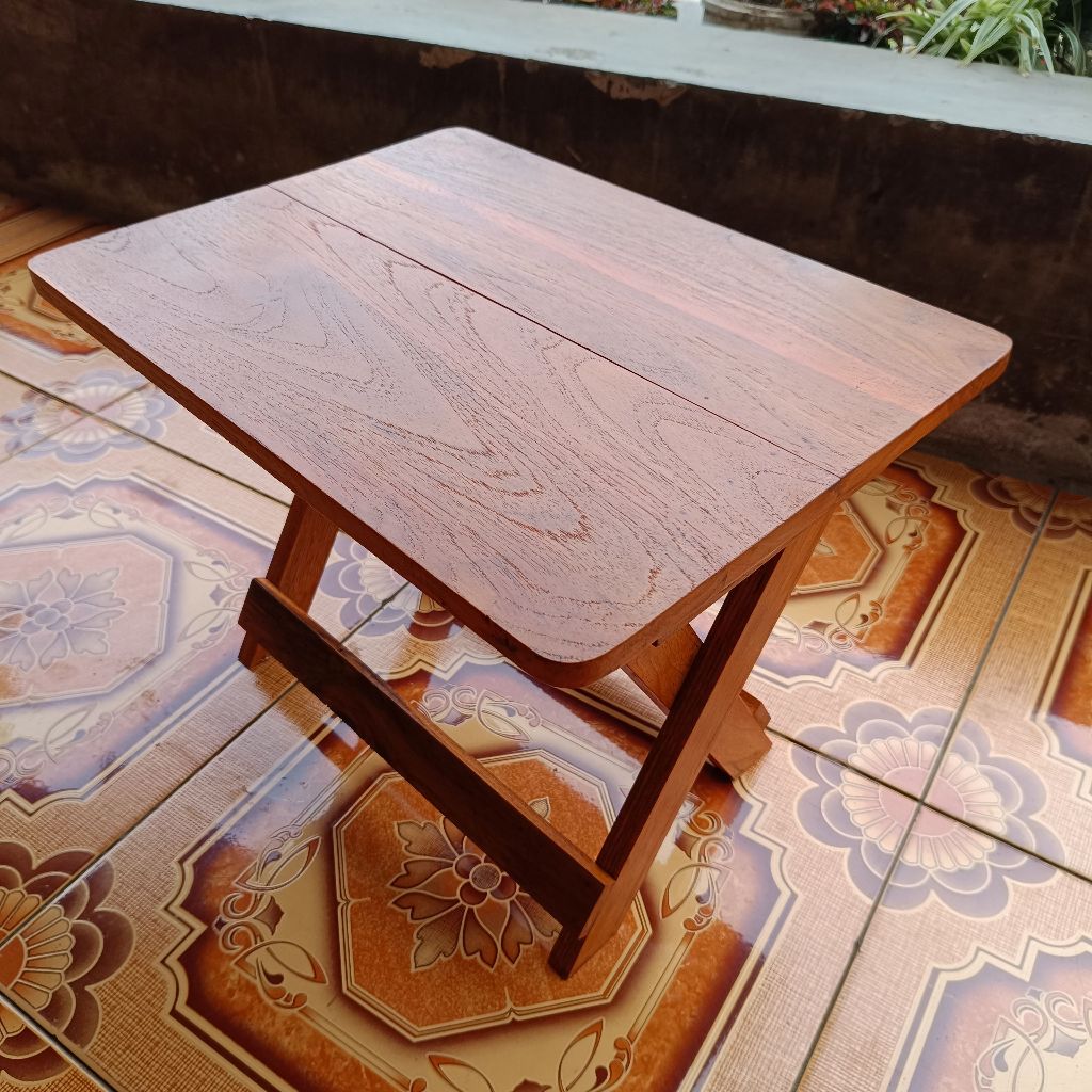 KAYU Woodengrade Wooden Folding Table Study Table Raw Table Teak Wood ...