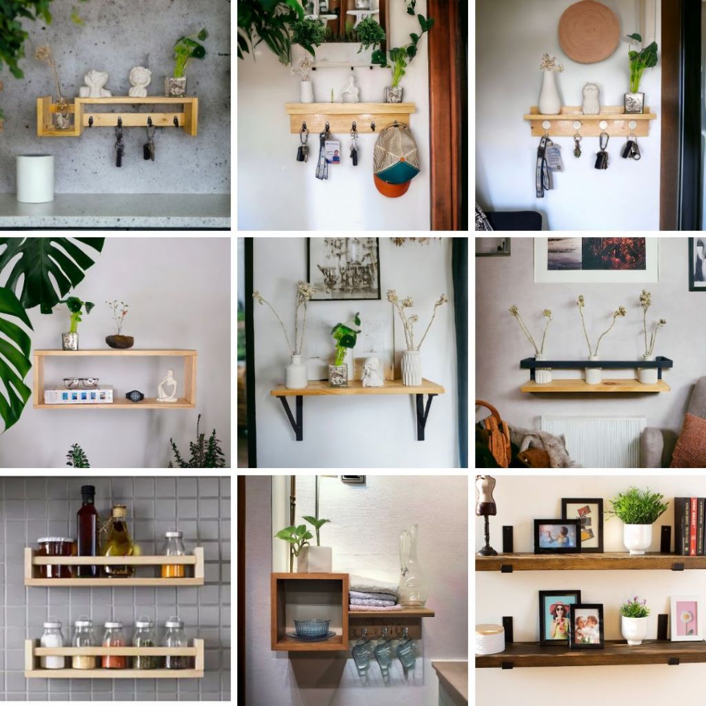 GANTUNGAN Wall Shelf/Decoration Shelf/Spice Rack/Shelf Rack/aesthetic ...