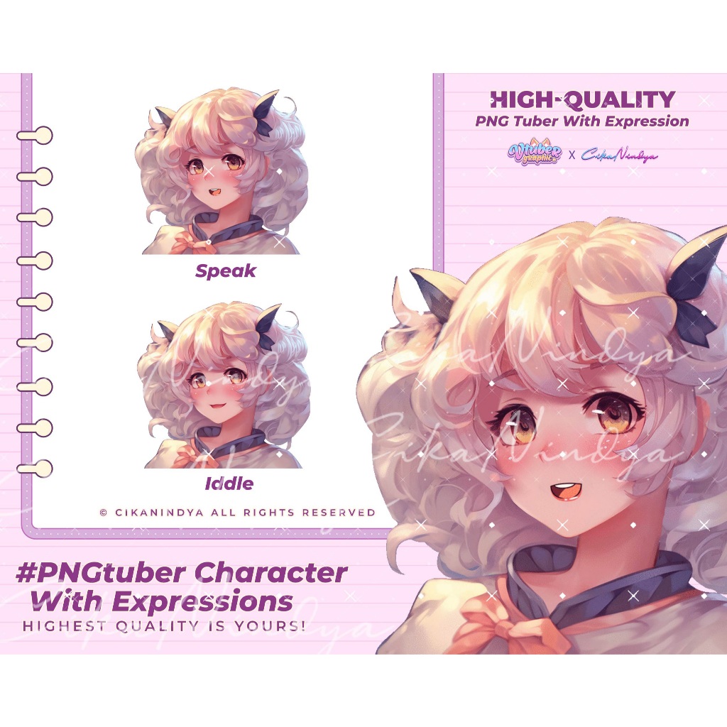 Png Tuber For Streaming: Attractive And Cute Virtual Personas ...