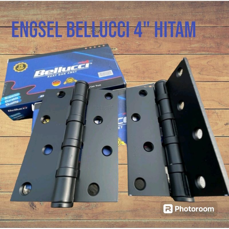 HITAM Bellucci 4" Black Door Hinges/4 INCH Black BELLUCCI Hinges/4 INCH ...