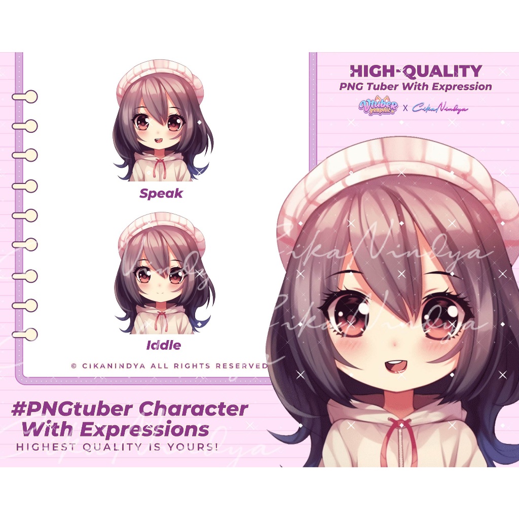 Add A Unique Touch To Your Streaming With PNG Tuber, PNG Tuber Adorable ...