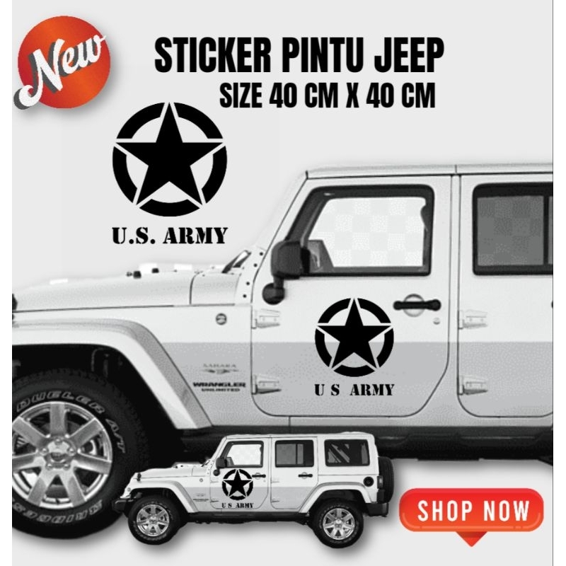 Jeep Star Car Sticker Jeep Star Sticker Rubicon Wrangler Sticker ...