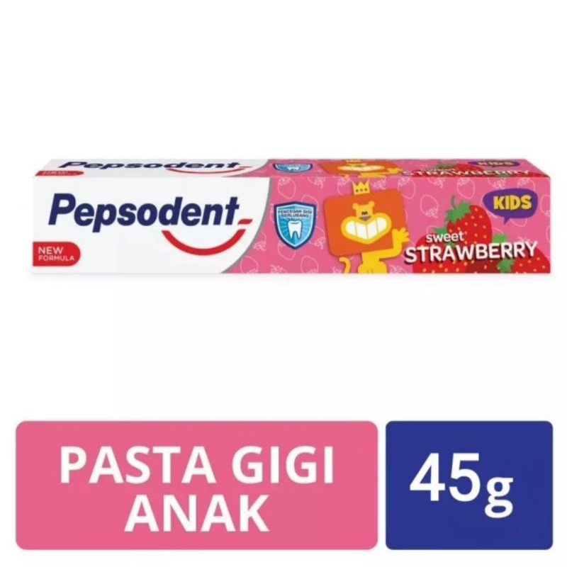 Pepsodent Kids Prevents Cavities Sweet Strawberry Children's Toothpaste ...