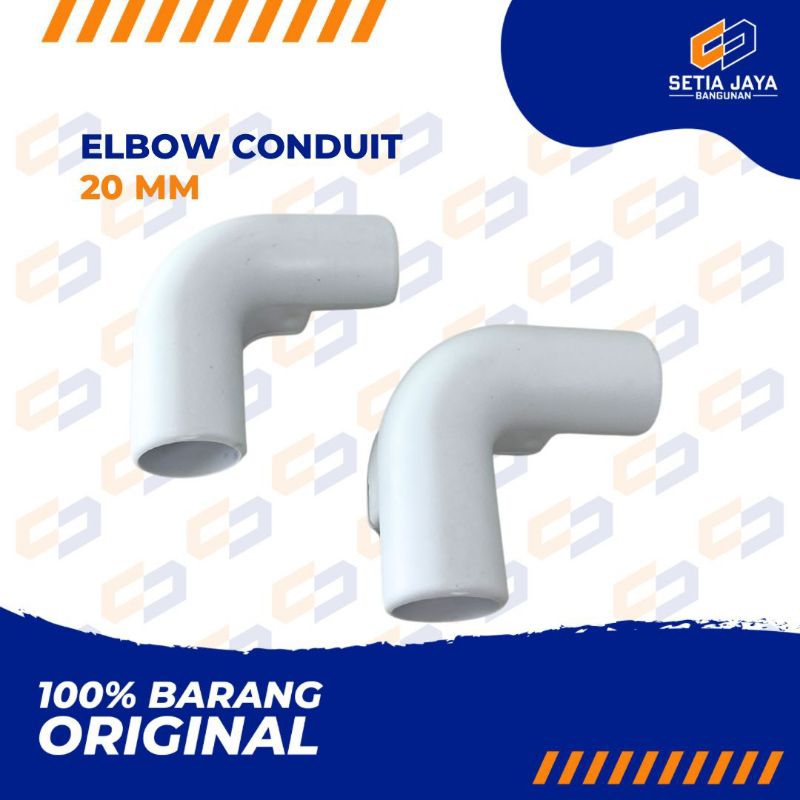 Knee/keni/elbow/l Conduit/PVC/Plastic Electrical Pipe 20mm | Shopee ...
