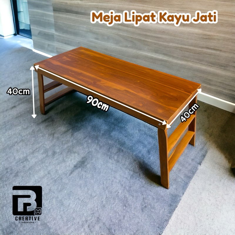 KAYU Teak Wood Folding Table / Lesehan Table / Folding Dining Table ...