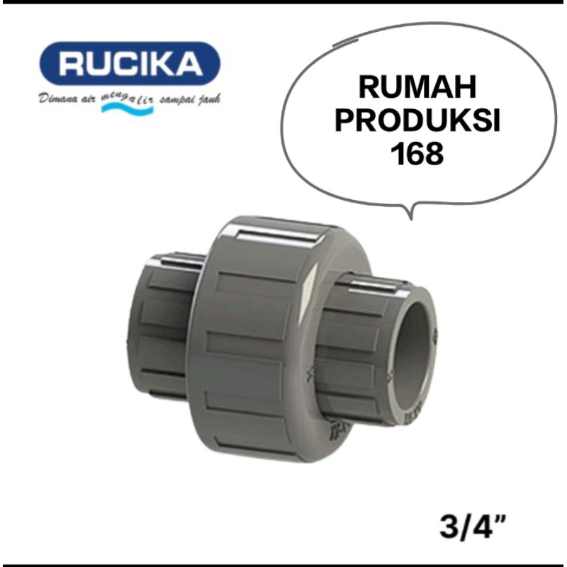 Union Socket water Nut 3/4 Inch rucika pvc Pipe Connection Nut | Shopee ...