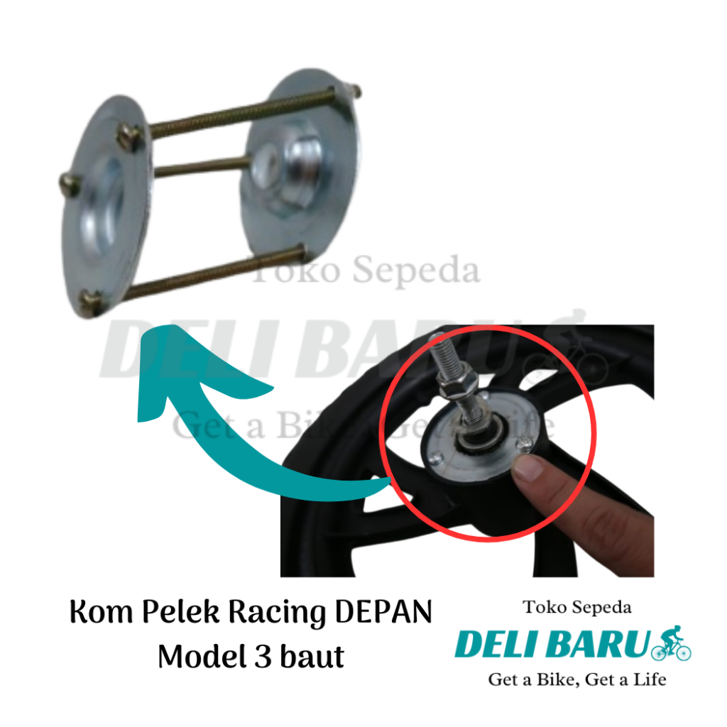 Deli new Kom racing rims comp bowl FRONT rim model 3 bolts for children ...
