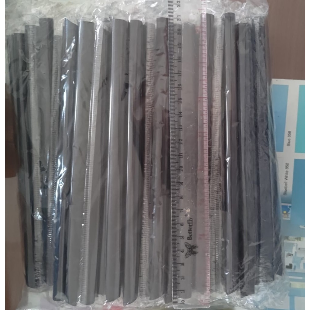 HITAM Hygienic Boba Straws 1221 Plastic Wrap: Black = THIS PRICE / 5000 ...