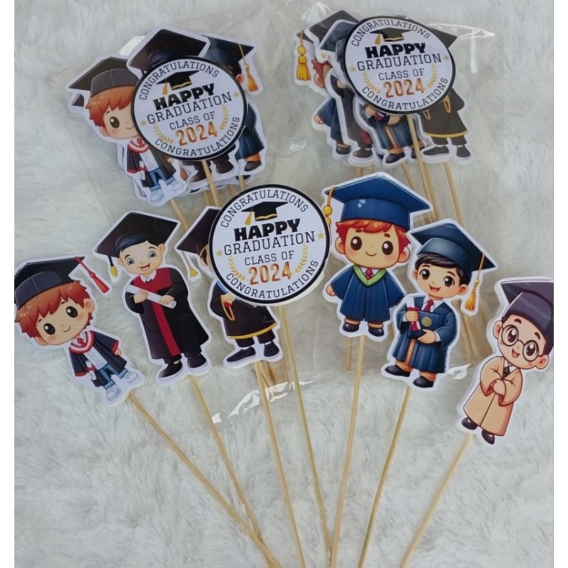 Topper bucket/topper Graduation Character Girl & Boy | Shopee Malaysia