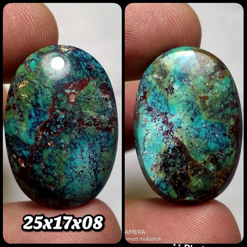 Natural Persian Turquoise Stone Vein Sacred Character | Shopee Malaysia