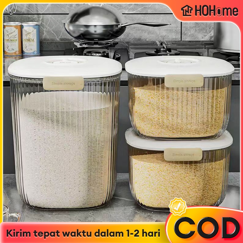 Hohome 10KG/5KG Rice Container/ Airtight Multipurpose Food Storage ...