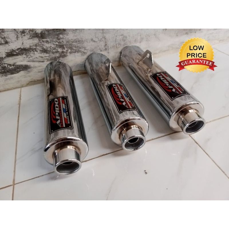 Apido pipe for Raider 150carb/Fi Rs Xrm 125 Exhaust pipe canister only ...
