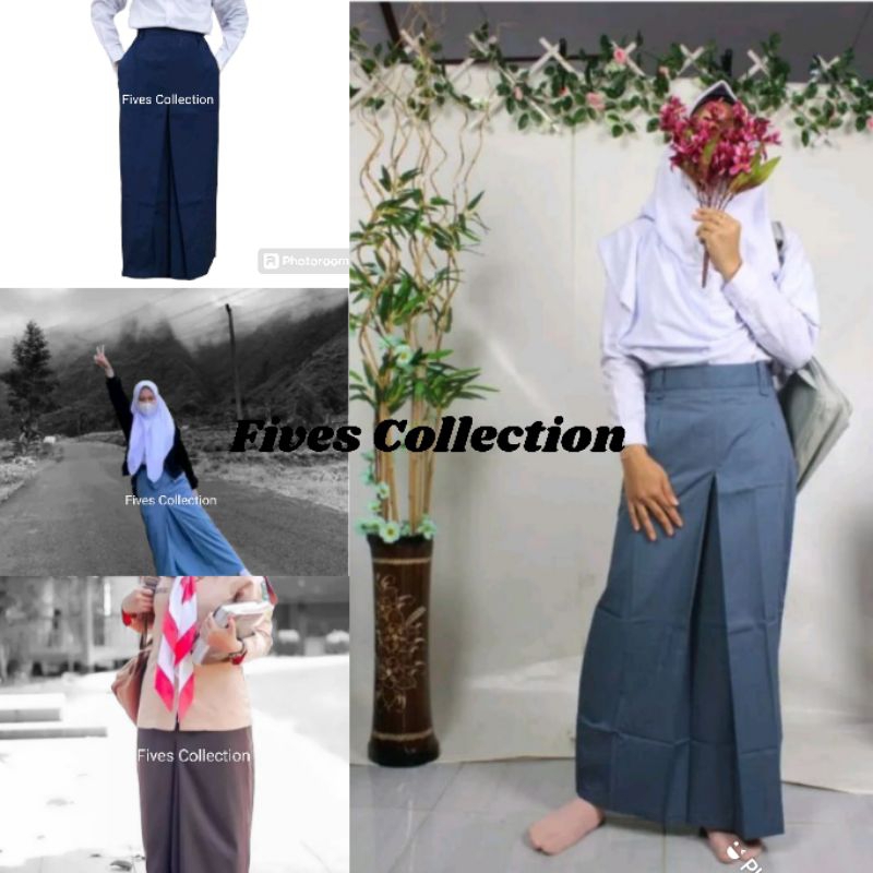 Middle/senior High School Long Span Skirt AbuBLACK BLUE BROWN - Middle School/Senior High School ...