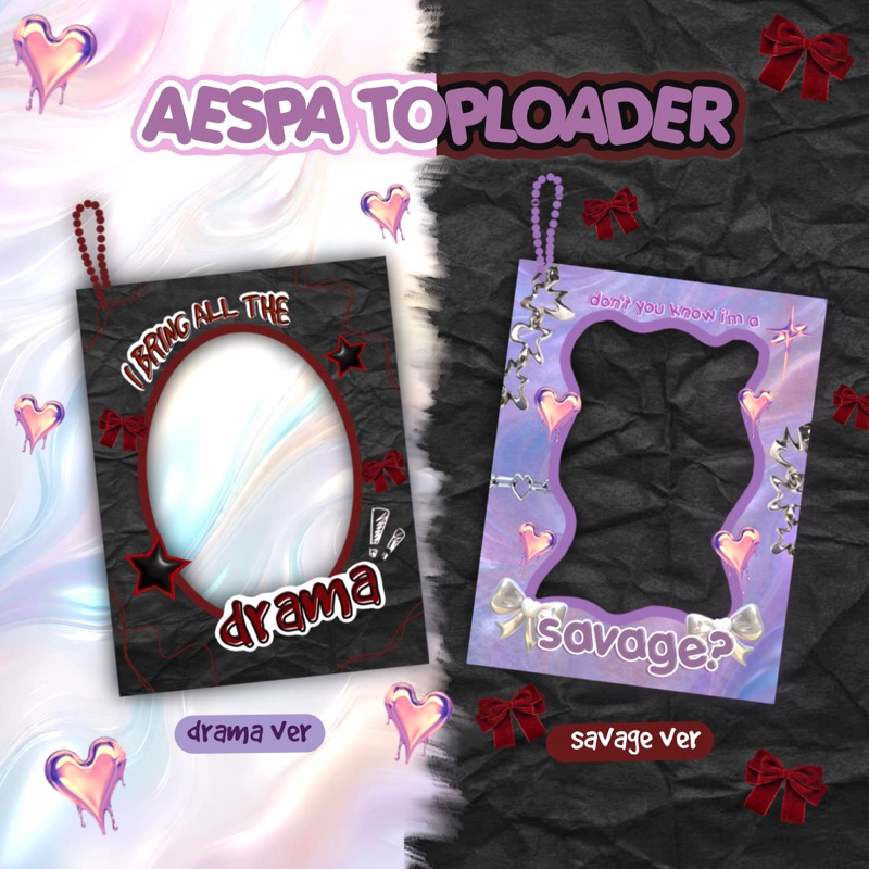 Toploader Aespa Photocard Holder Deco Holder PC POCAHOL CAHL (Handmade ...