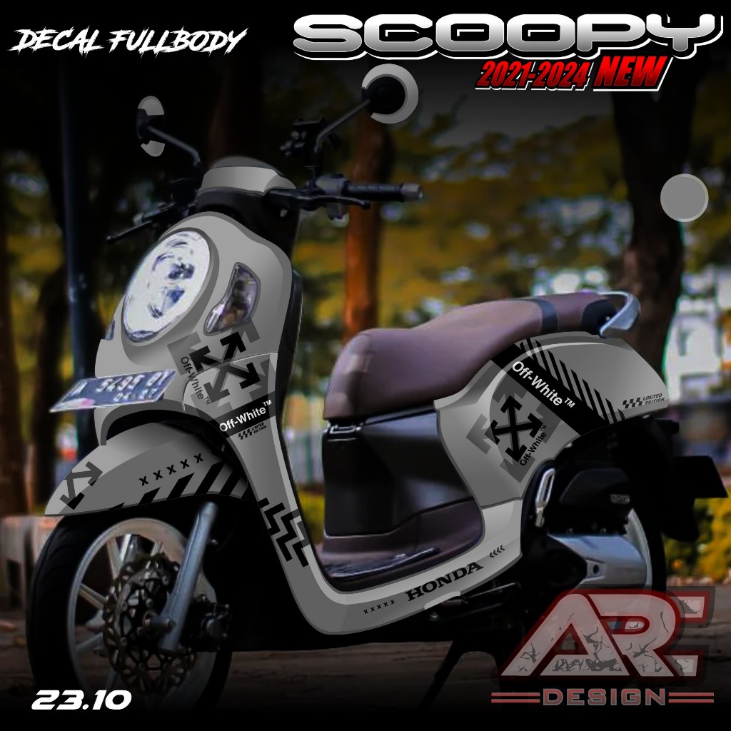 Latest Decal Sticker Honda All New Scoopy 2021 2022 2023 2024 Full body ...