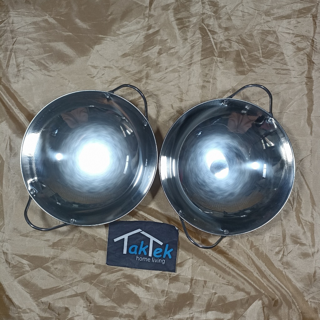 Frying PAN NO.24 STAINLESS STEEL BMW Frying PAN KIRCHEN WARE WOK PAN ...