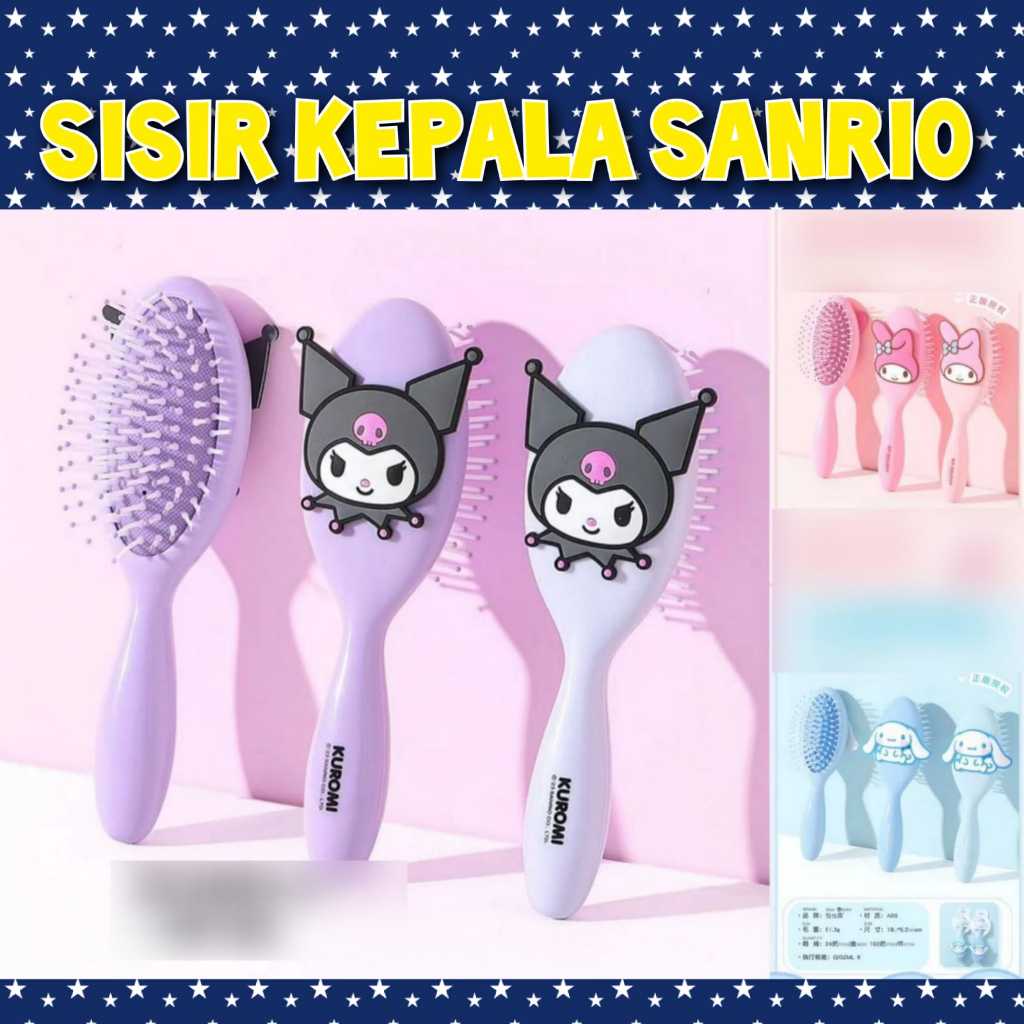Gm - SANRIO Head Hair Comb | Sanrio MASSAGE Comb | Melody | Kuromi ...