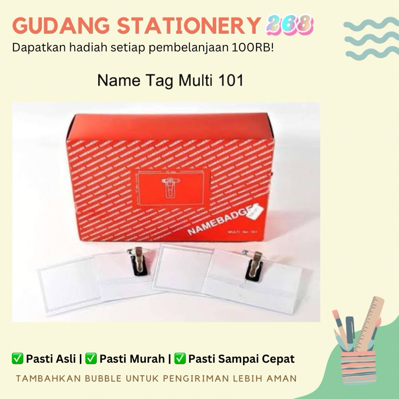 Name Tag Multi 101/place Name Id Card | Shopee Malaysia