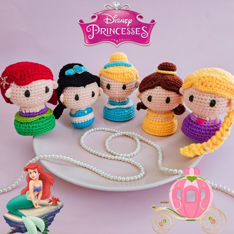 GANTUNGAN Disney Princess Keychain, Disney Series Ariel Rapunzel ...