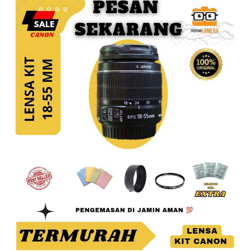 Canon 18-55MM IS II KIT Lens/CANON DSLR Standard Default Lens | Shopee ...