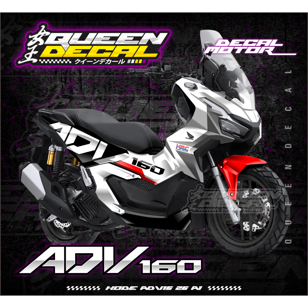 Decal Sticker Full Body ADV 160 Custom Design/Motorcycle Accessories ...