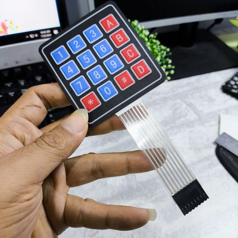 Keypad Membrane 4x4 Matrix Arduino 4x4 Input Key Pad Membrane | Shopee ...