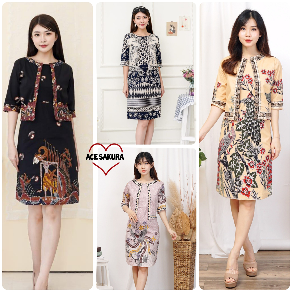 KEMEJA Raisa DRESS MODERN BATIK Women's Clothing Office Work 070 Men's Shirt COUPLE COUPLE 023 ...