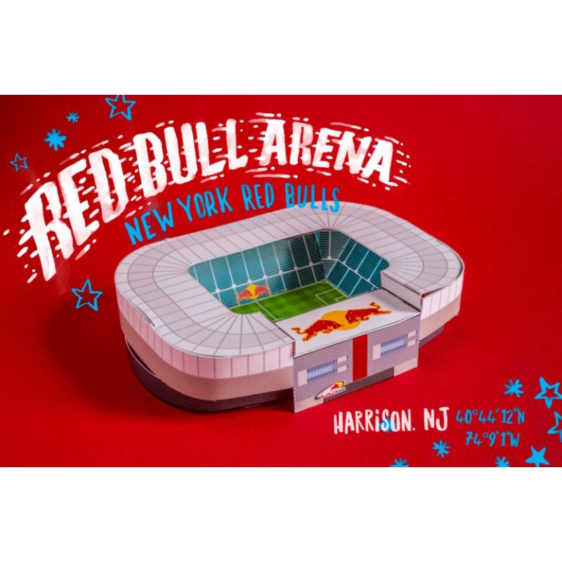 Red Bull Arena Stadium Miniature papercraft Pattern Sheet (2OP-F1 ...