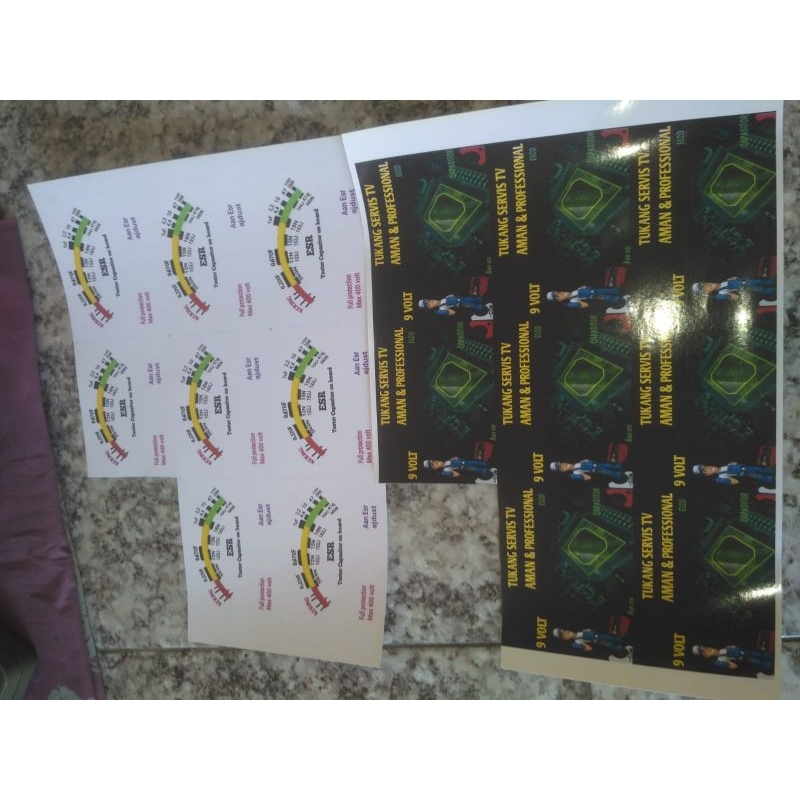 Analog esr Sticker 1set | Shopee Malaysia