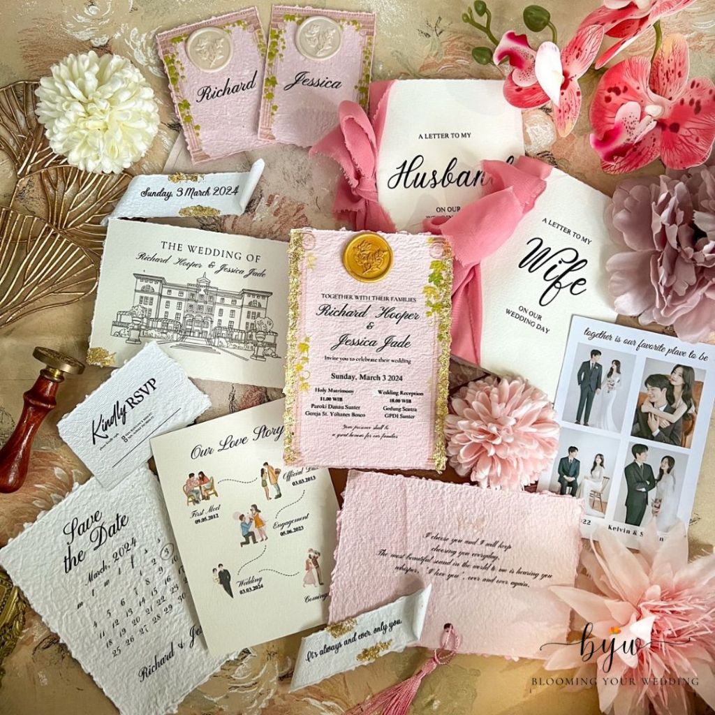Bloomingyourwedding 1 DAY FLASH Wedding Vows / Keepsake Invitation Aesthetic - Aesthetic Wedding ...