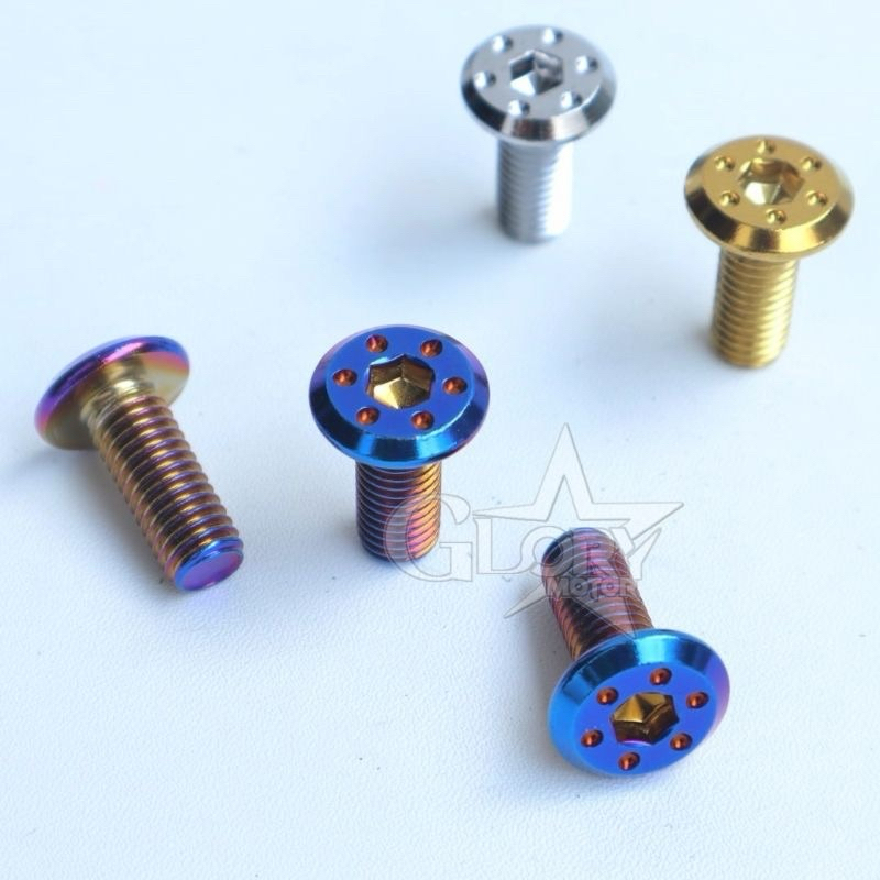 Probolt Motorcycle Disc Disc Bolts [Flat Spot Model] Size 8x20 (12 ...