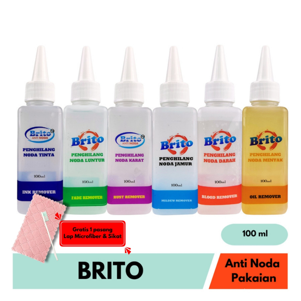 Brito Anti Stain Clothes Laundry 100 ml | Shopee Malaysia