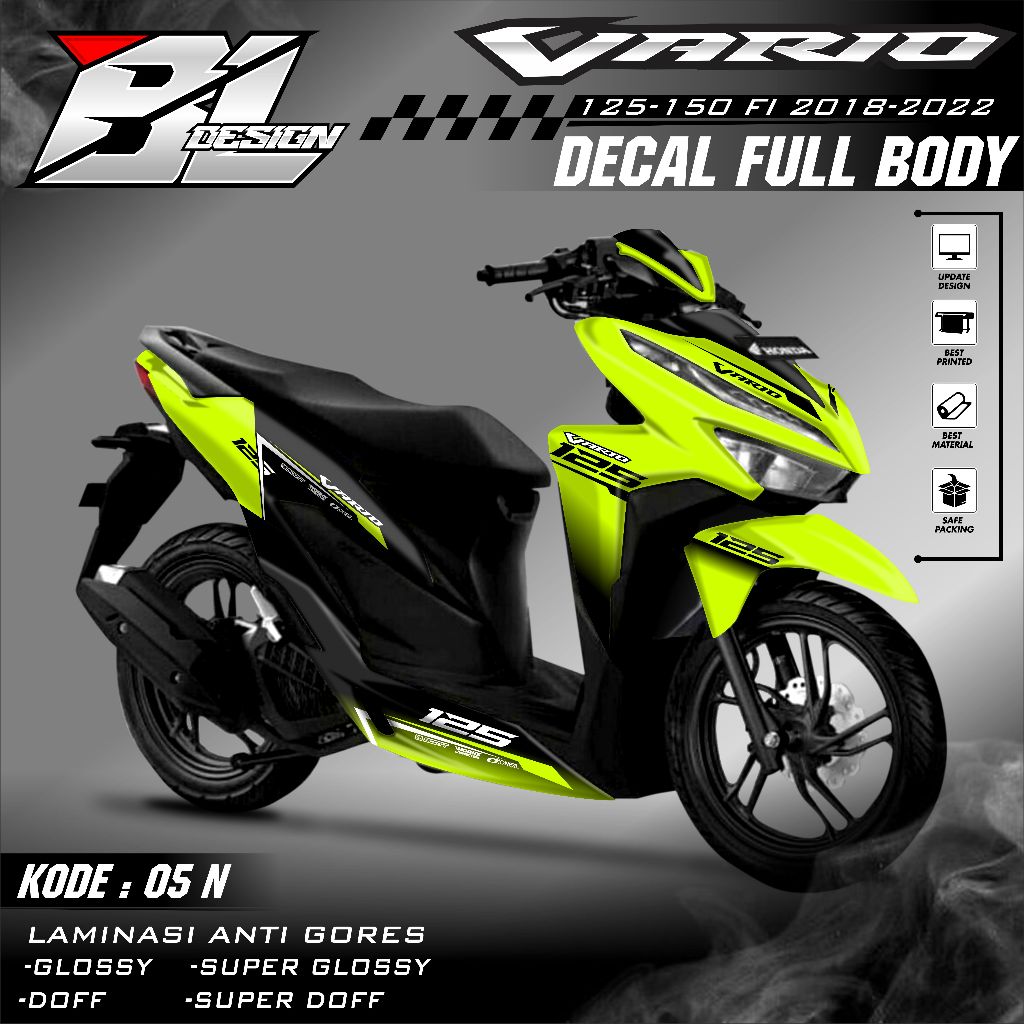 Vario 125/150 new full body Sticker Decal Simple Gradient Graphic ...
