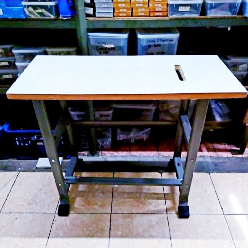 MESIN Overlock Table / Portable Sewing Machine Base Table Full Set With ...