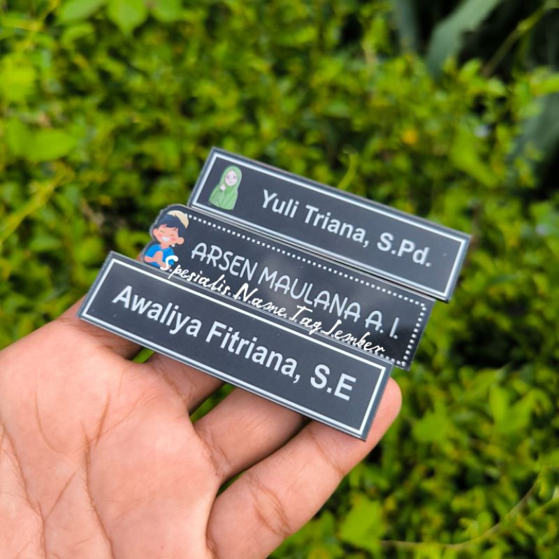 Uv PRINT Name Tag Acrylic Name Tag Icon Nameplate Character Name Chest ...