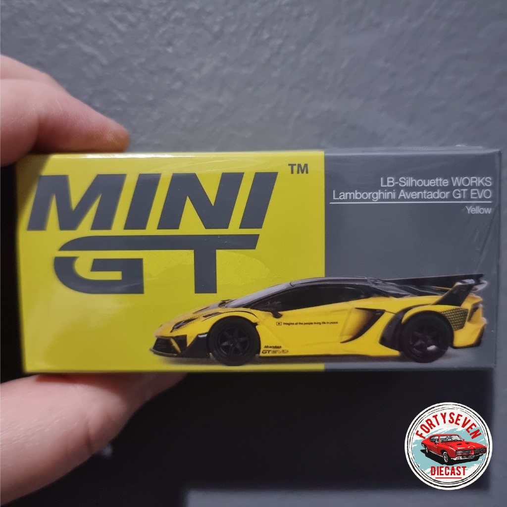 Mini GT mgt mini GT 639 lambo LB Yellow LB-Silhouette WORKS Lamborghini ...